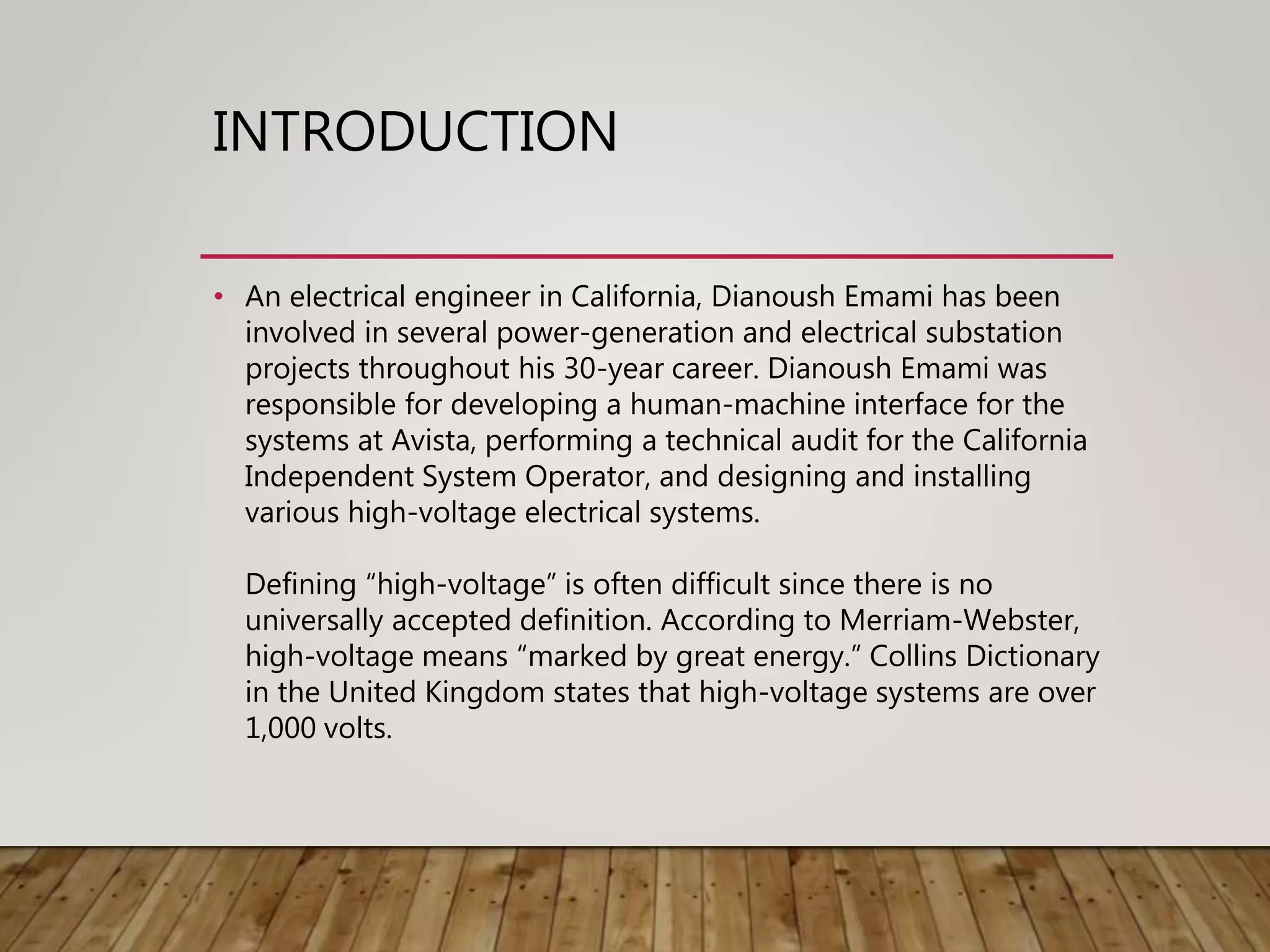 What Constitutes a High-Voltage Electrical System? | PPT