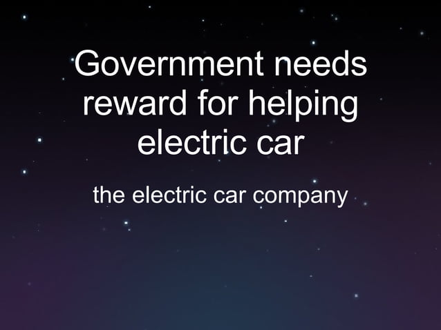 electric car company | PPT
