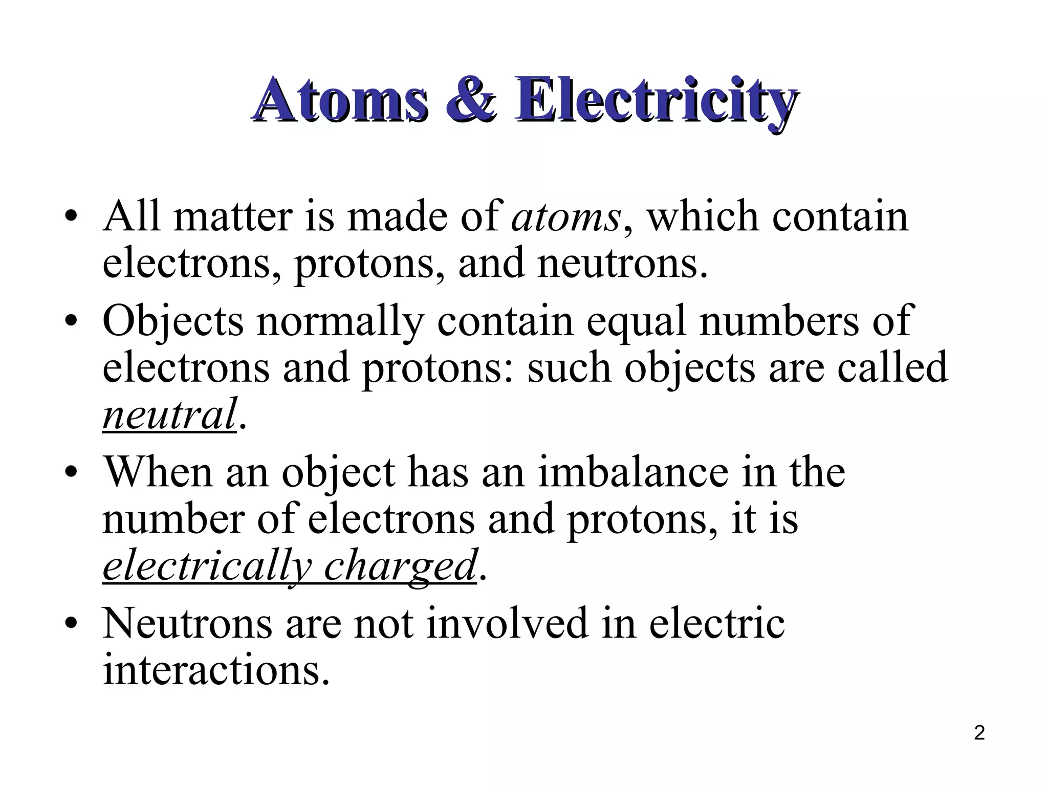 Electric Charge | PPT