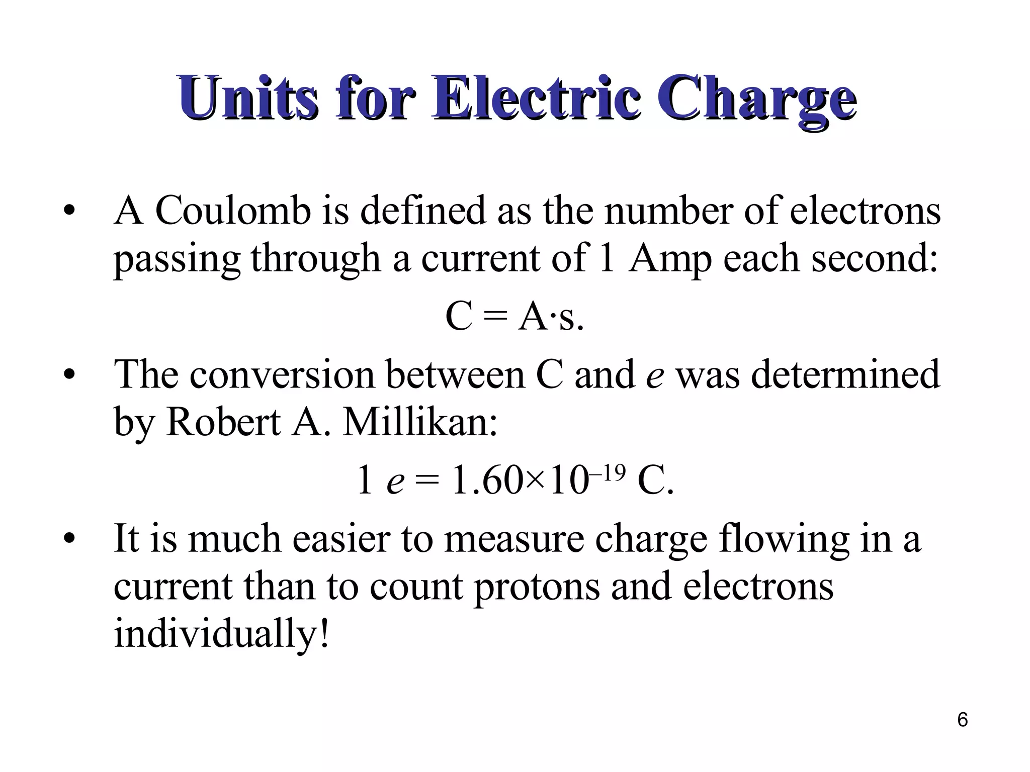Electric Charge | PPT