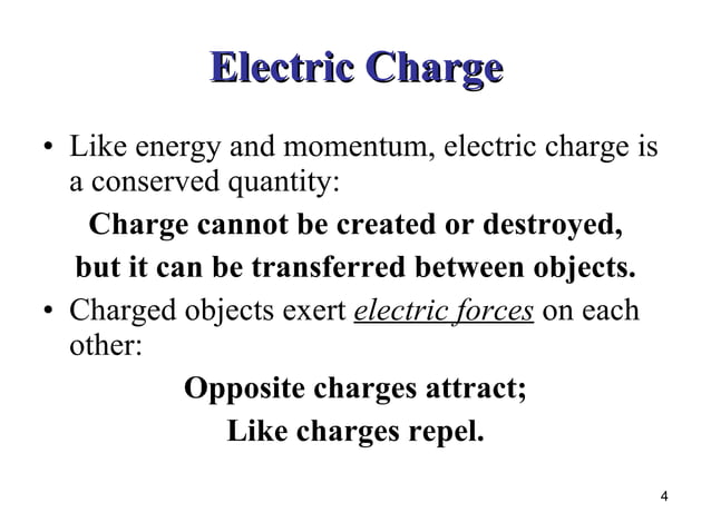 Electric Charge | PPT