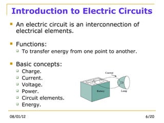 Electric circuits-chapter-1 Basic Concept | PPT