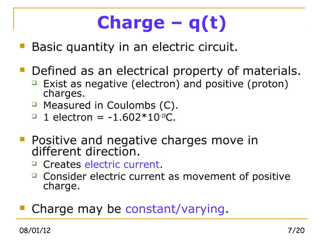 Electric circuits-chapter-1 Basic Concept | PPT