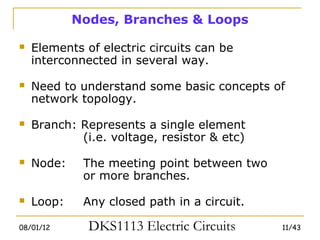 Electric circuits-chapter-2 Basic Laws | PPT