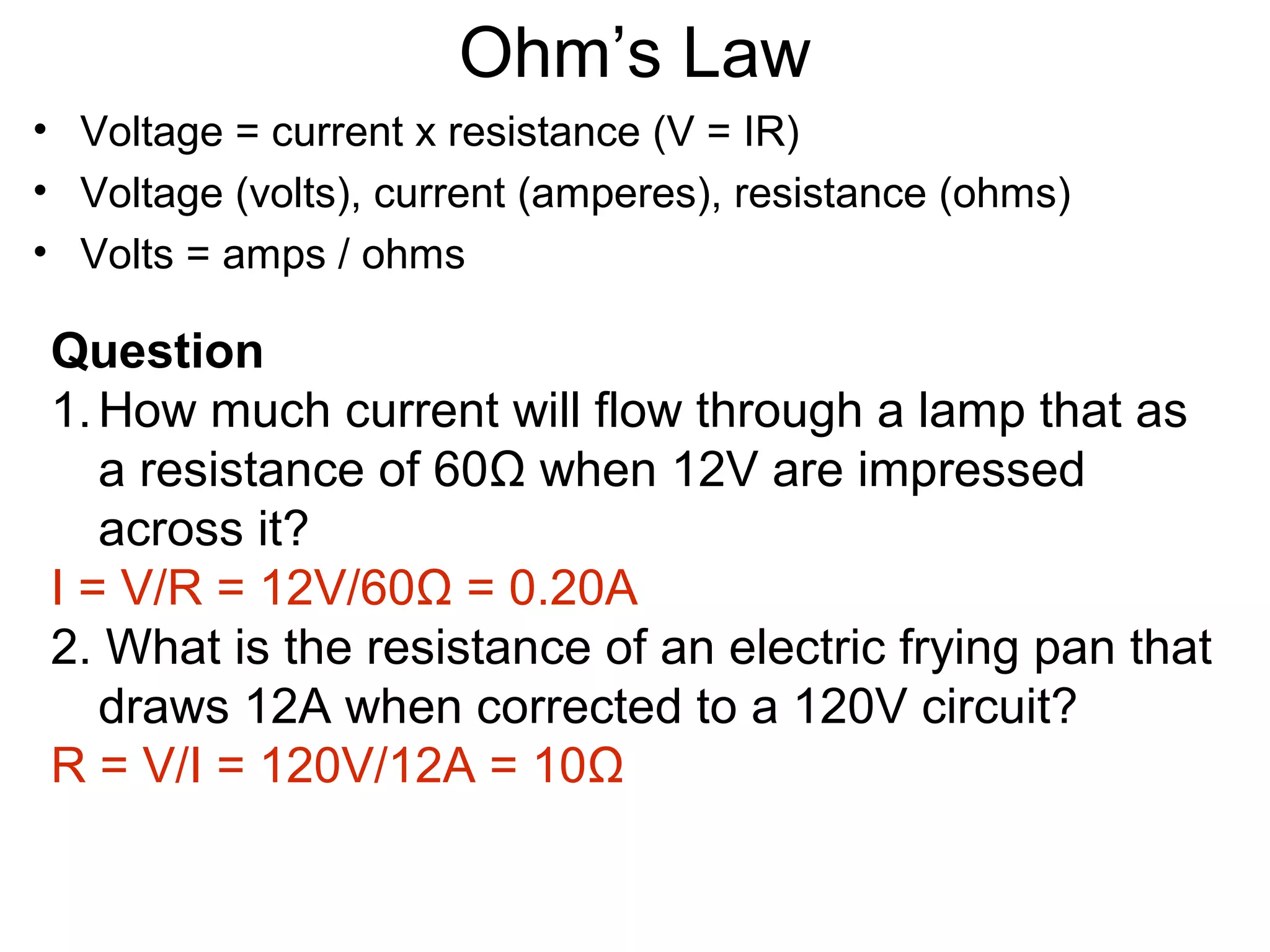 Electric current | PPT