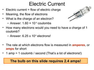Electric current PPT