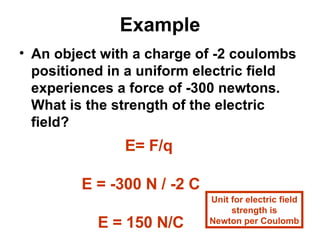 Electric Fields | PPT