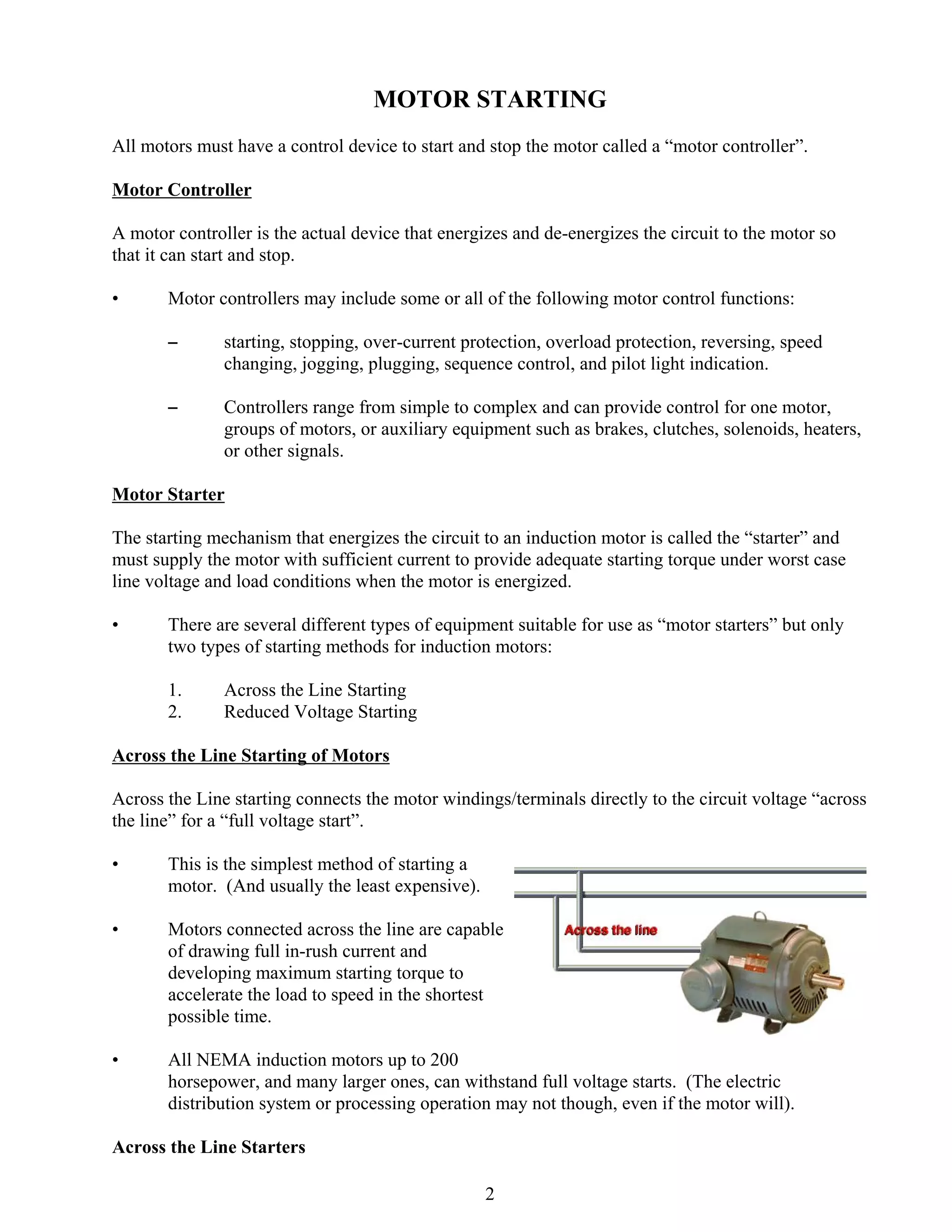 Electric motor-controls-tutorial | PDF