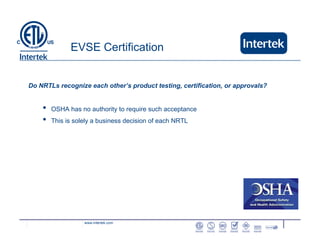 evse certification | PDF