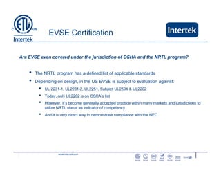 evse certification | PDF