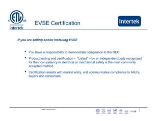 evse certification | PDF