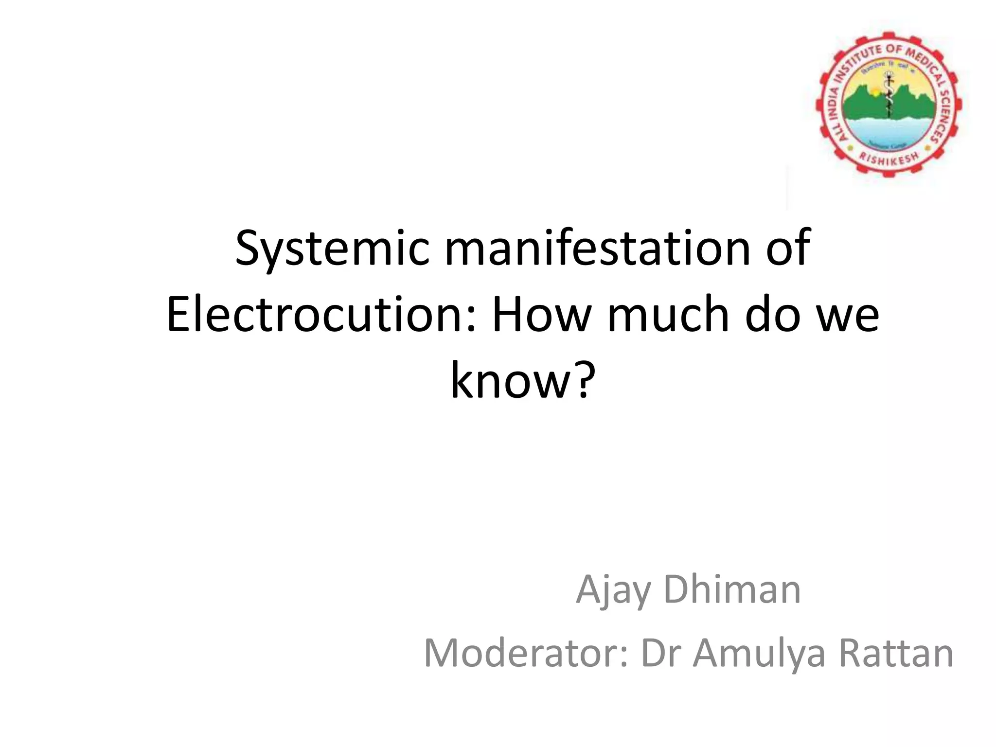 Electrocution | PPTX