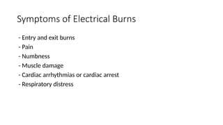 ELECTRICAL BURNS - PLASTIC SURGERY PRESENTATION | PPTX