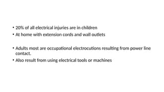 ELECTRICAL BURNS - PLASTIC SURGERY PRESENTATION | PPTX