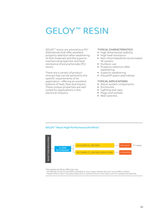 SABIC Solutions for Electrical & Electronics | PDF | Chemistry | Science