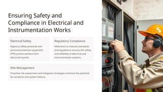 Electrical and instrumentation works in 2024 | PPTX