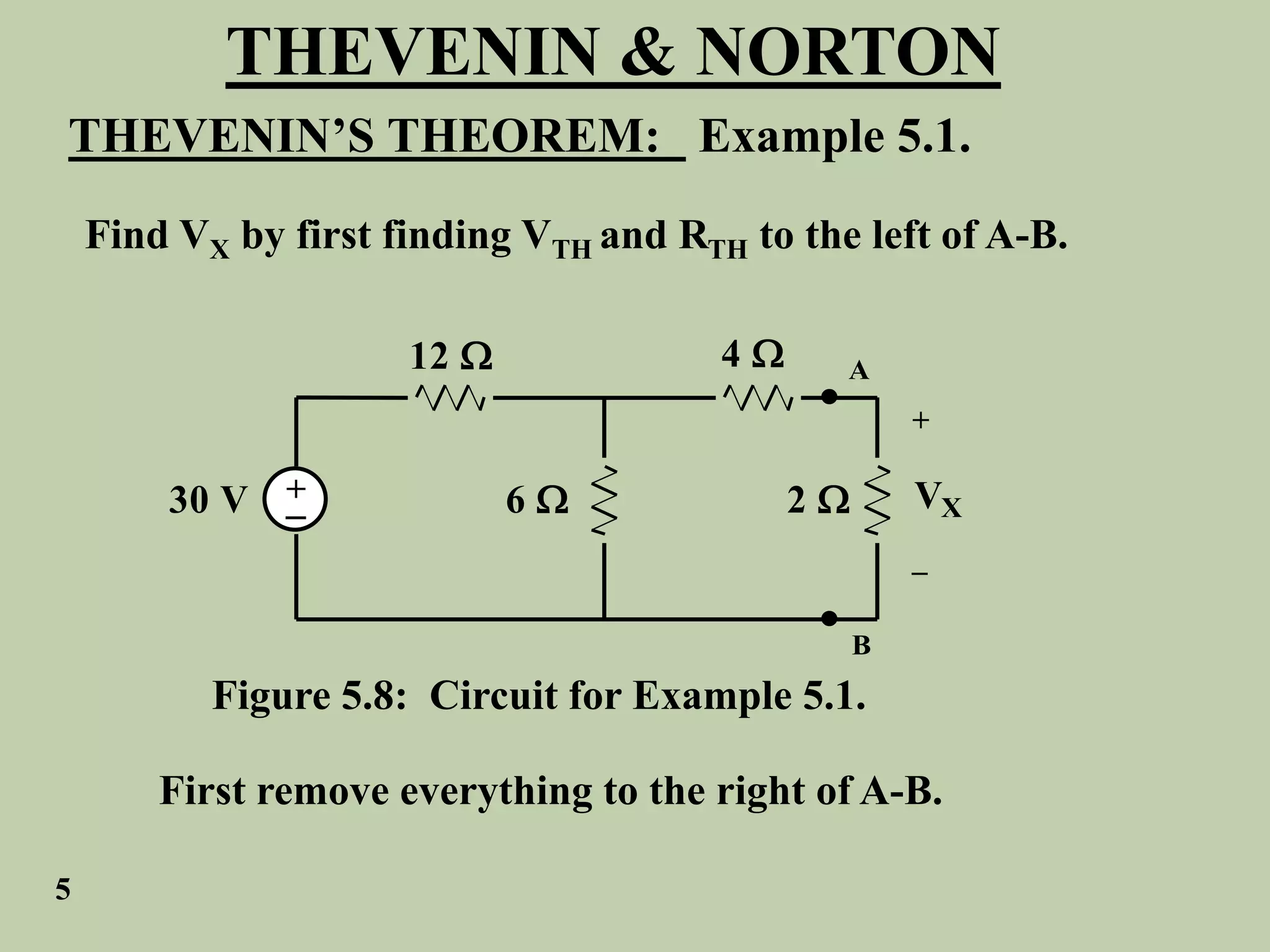 Thevenin and Norton's theorem | PPT
