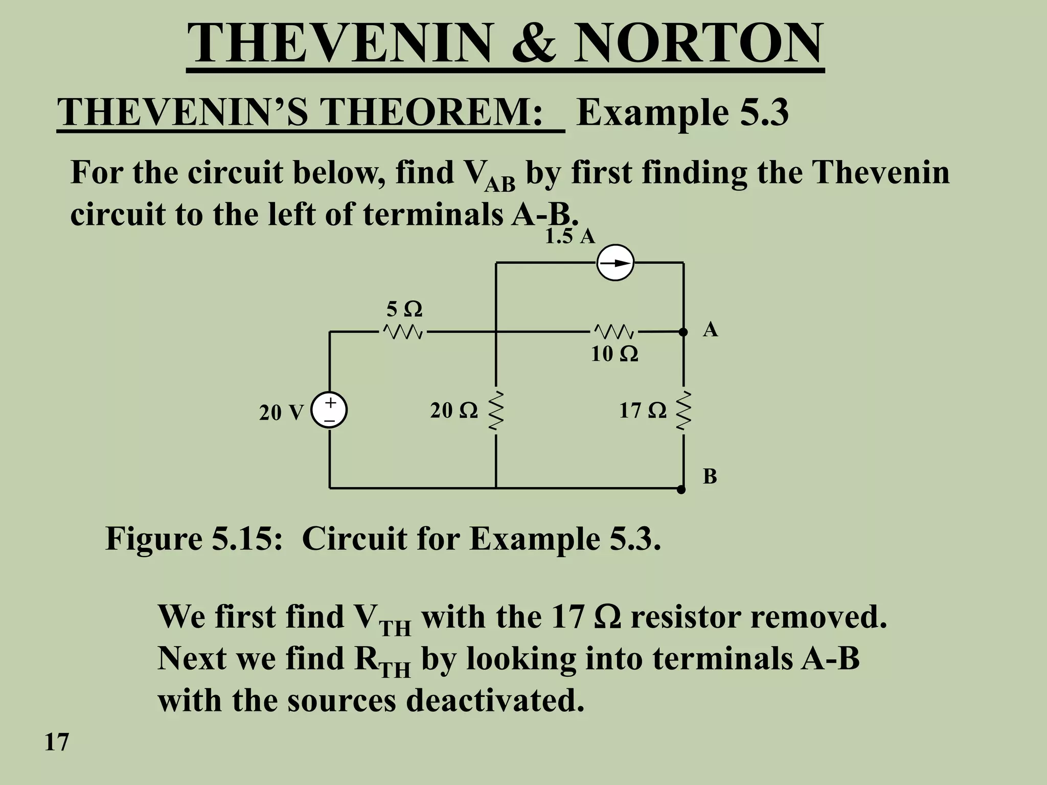 Thevenin and Norton's theorem | PPT