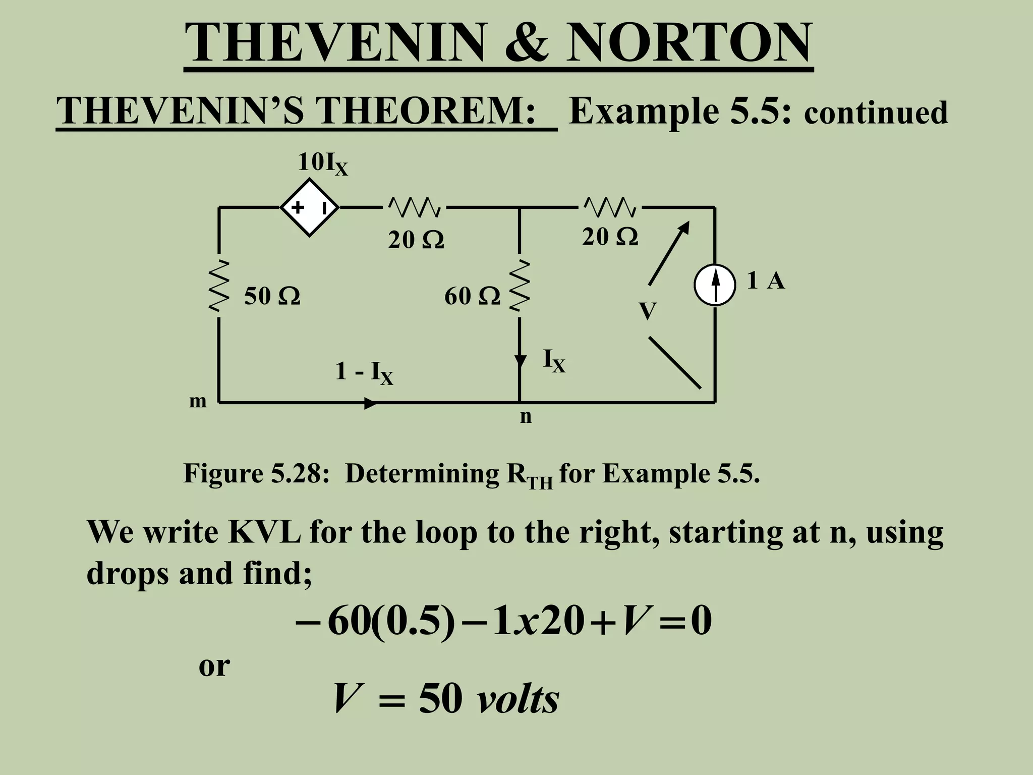 Thevenin and Norton's theorem | PPT
