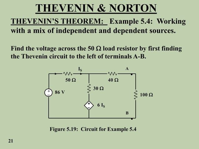 Thevenin And Nortons Theorem Ppt Computer Networking Computing