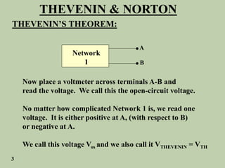 Thevenin and Norton's theorem | PPT