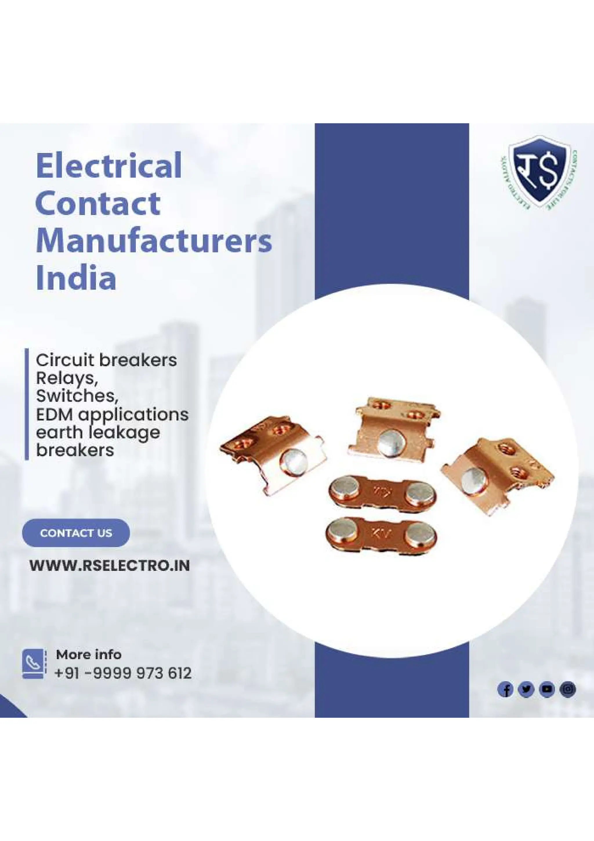 Electrical Contact Manufacturers India | Rs Electro Alloys | PDF