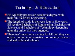 Electrical Engineering Presentation | PPT