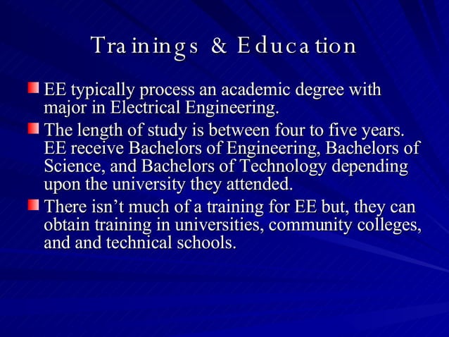 Electrical Engineering Presentation | PPT