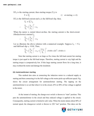 Starting of 3-Phase Induction Motors | PDF