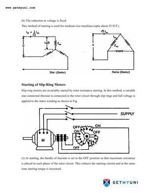 Starting of 3-Phase Induction Motors | PDF