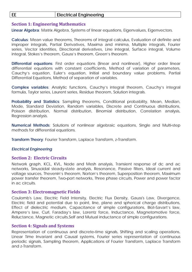 Electrical engineering gate2016.info- | PDF