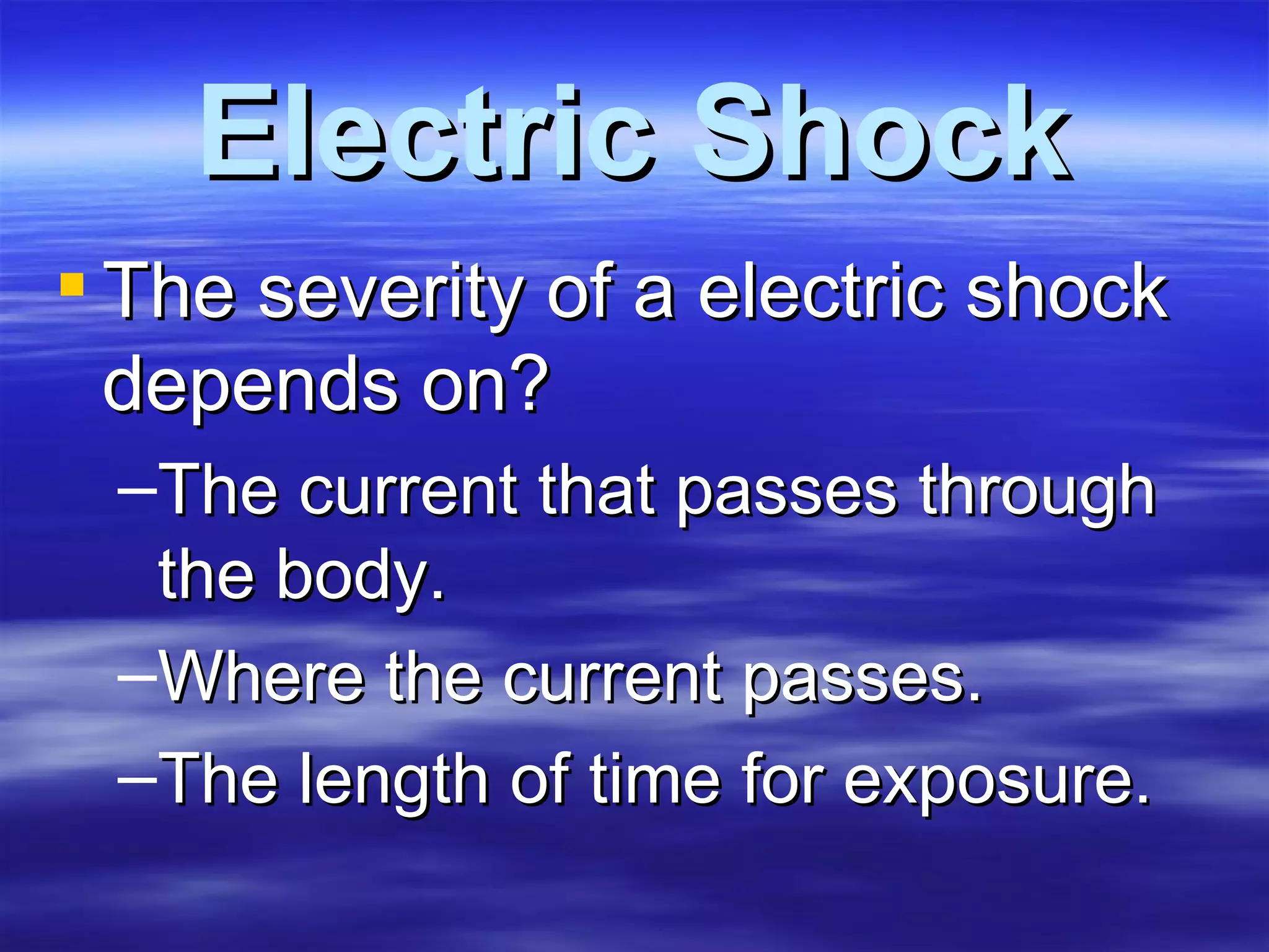 Electrical Injuries | PPT