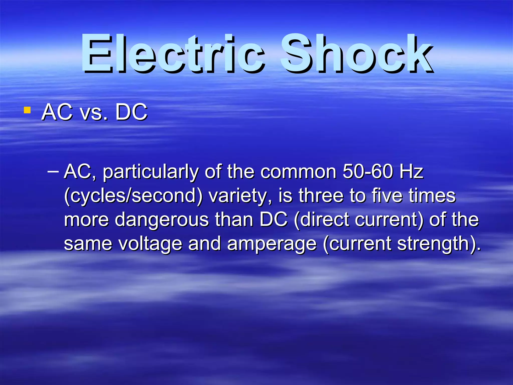 Electrical Injuries | PPT