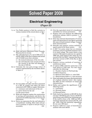 Electrical-Paper-II for ssc je examination | PDF