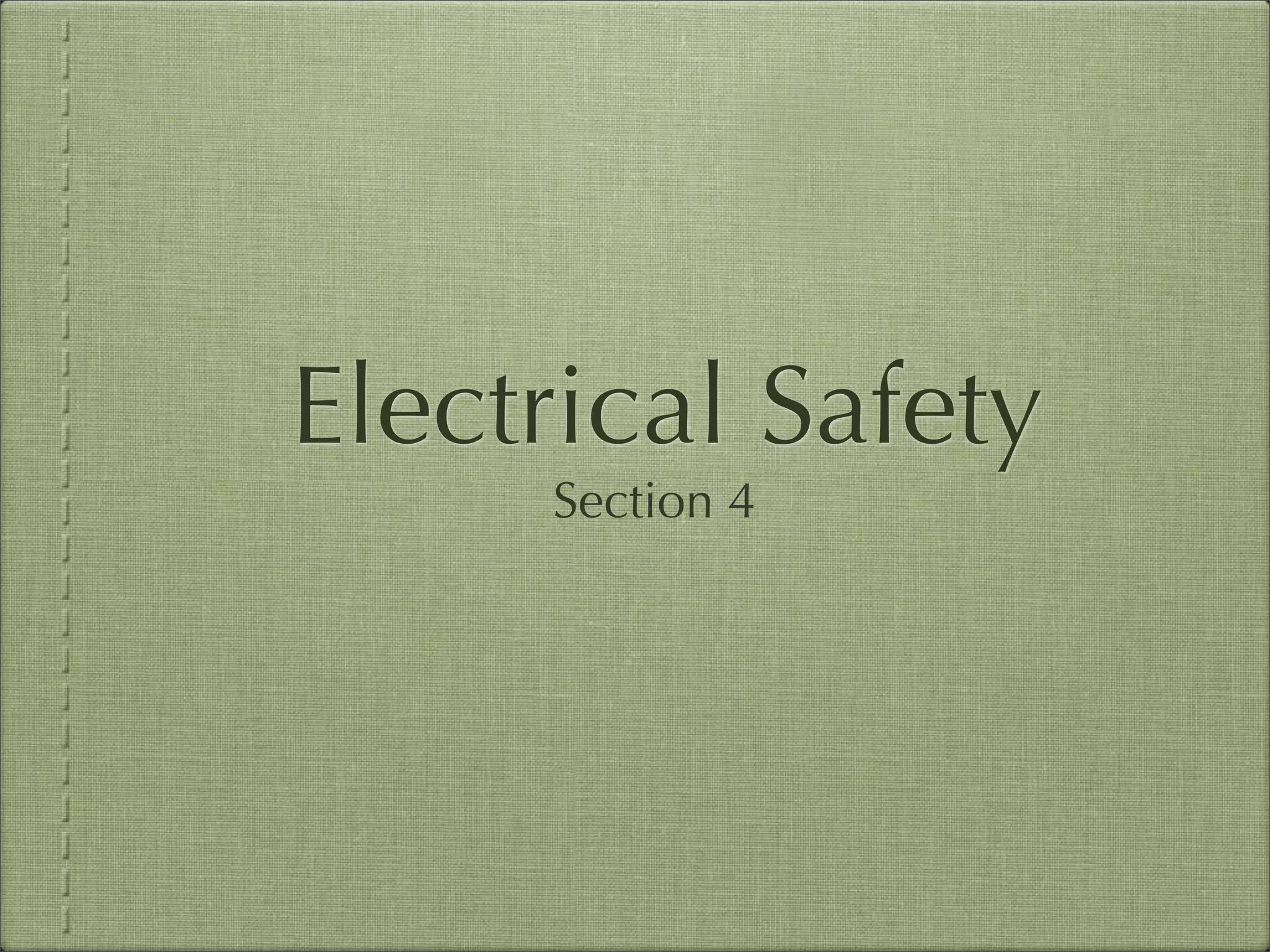 Electrical Safety | PPT
