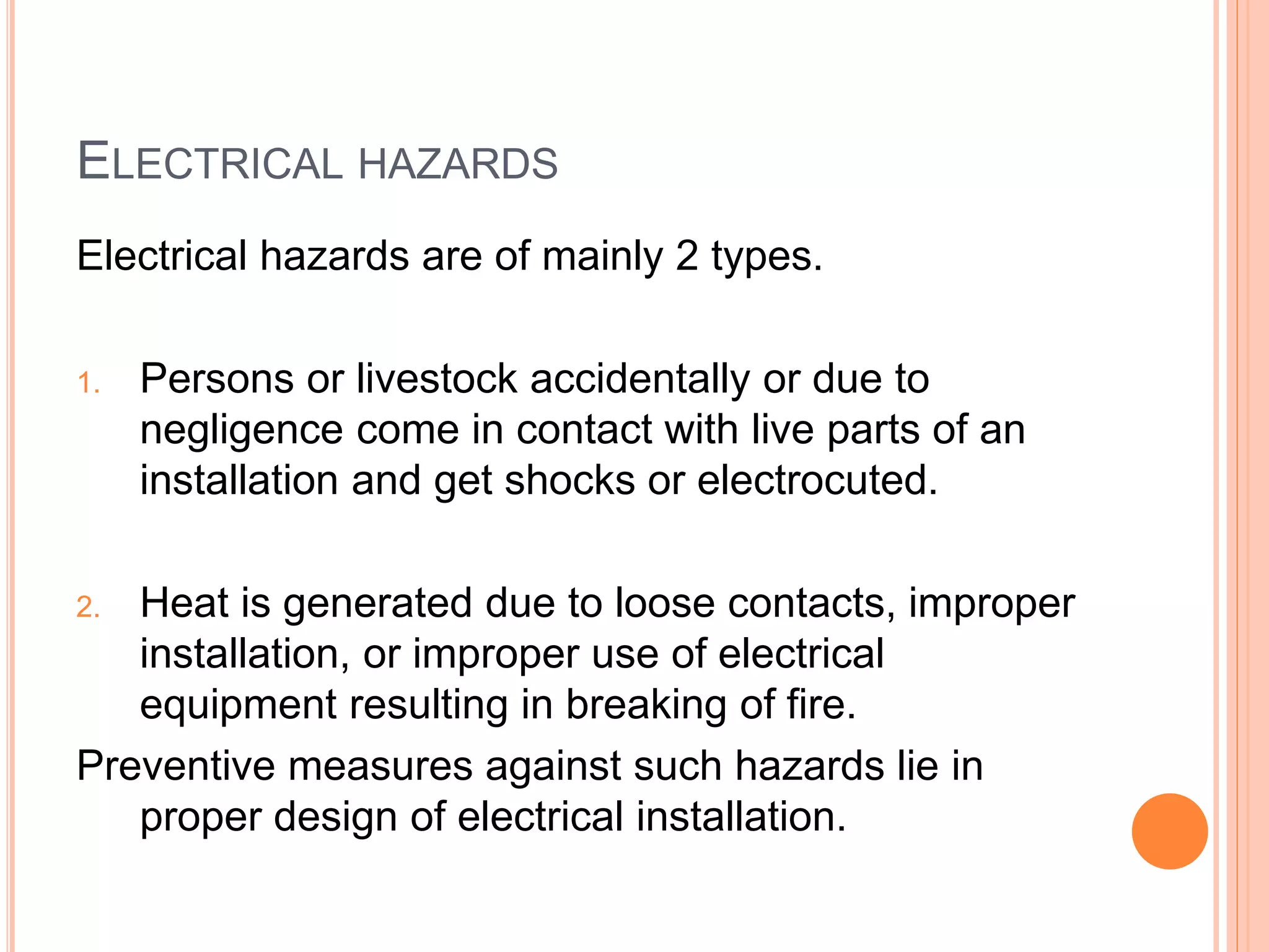 Electrical safety in construction | PPTX