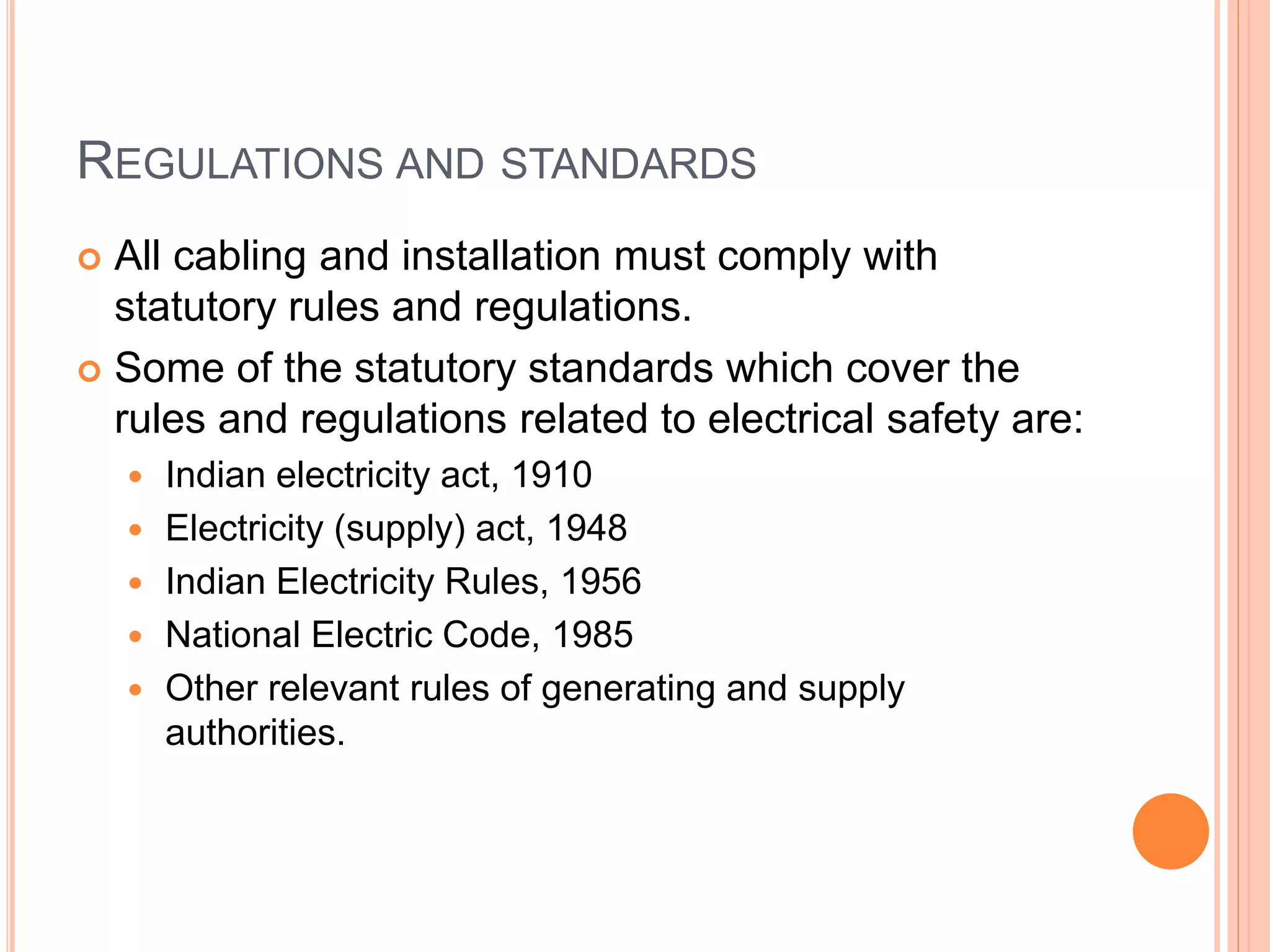 Electrical safety in construction | PPTX