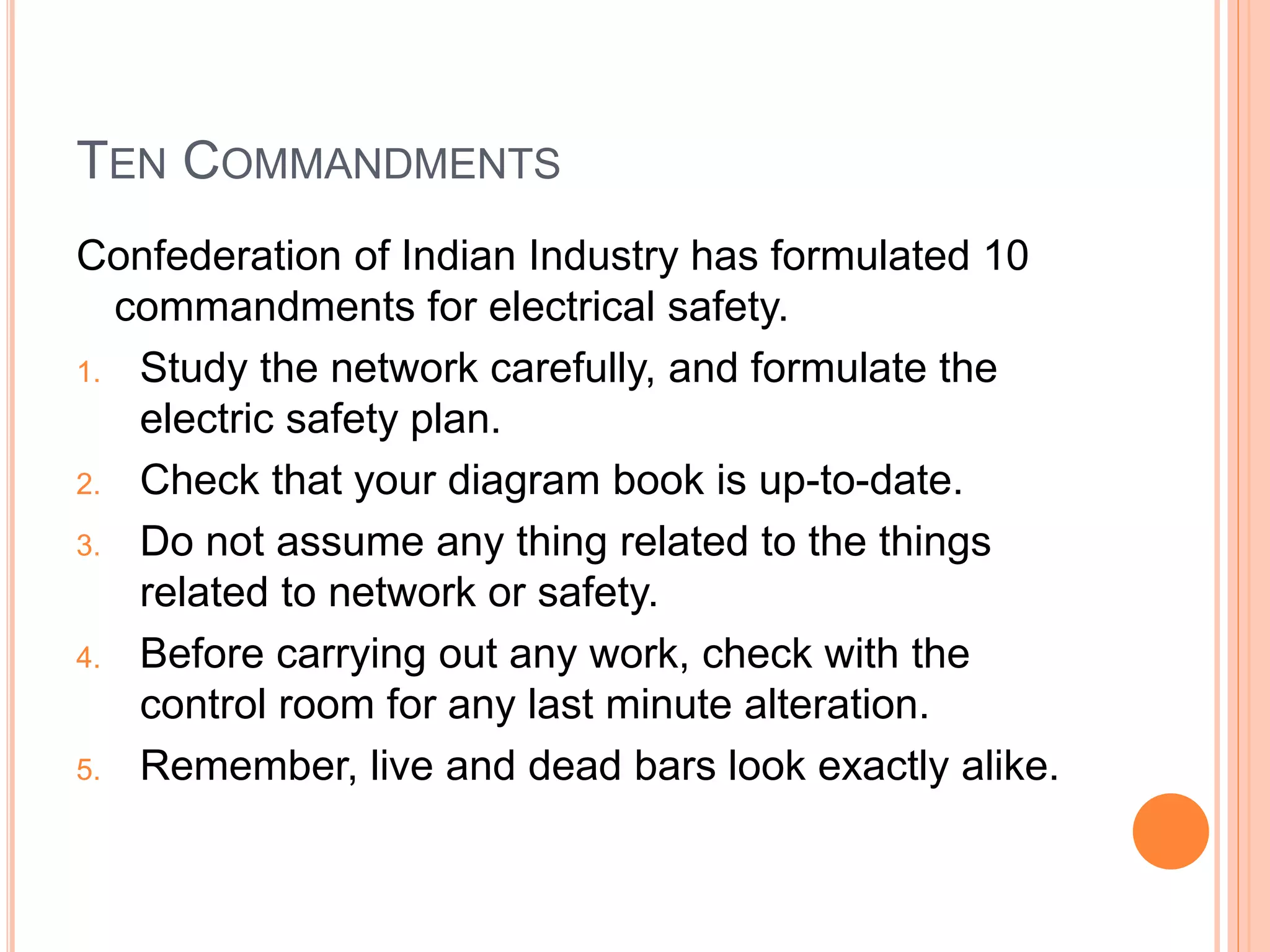 Electrical safety in construction | PPTX