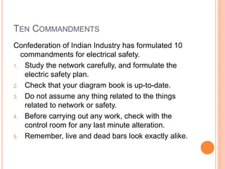 Electrical safety in construction | PPTX