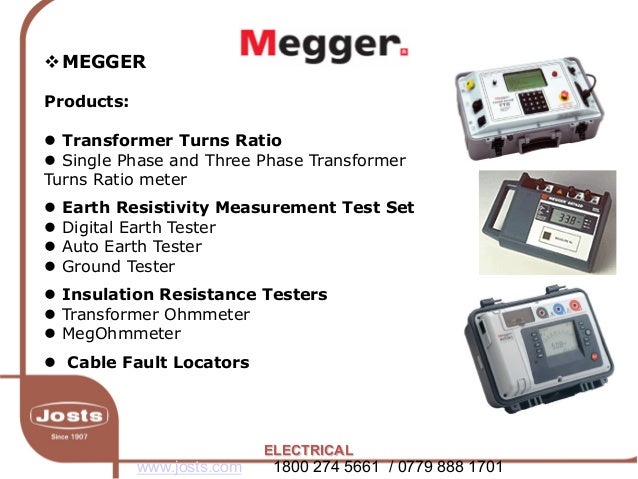 Electrical test and measurement megger