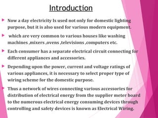 Electrical wiring domestic and industries | PPS