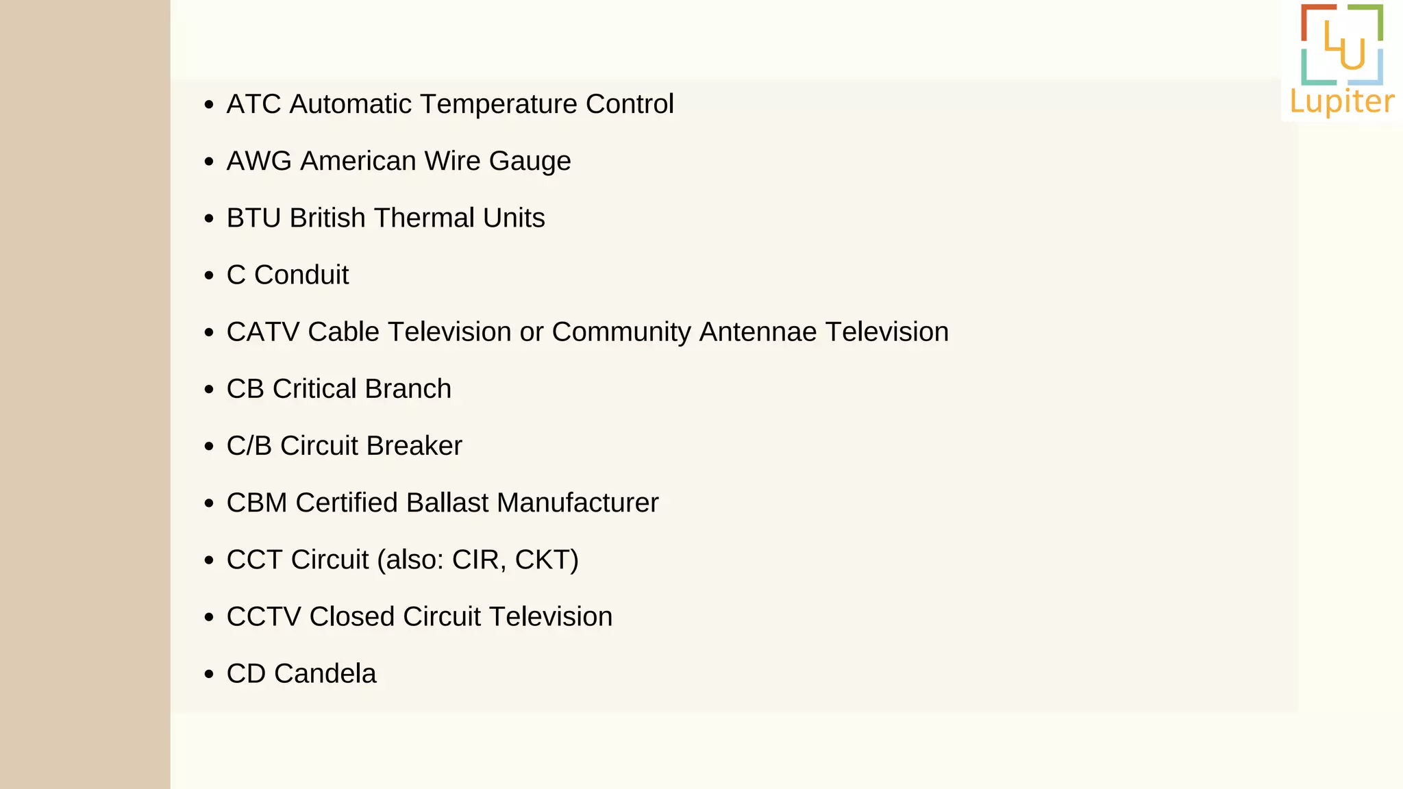 Electrical abbreviations | PDF