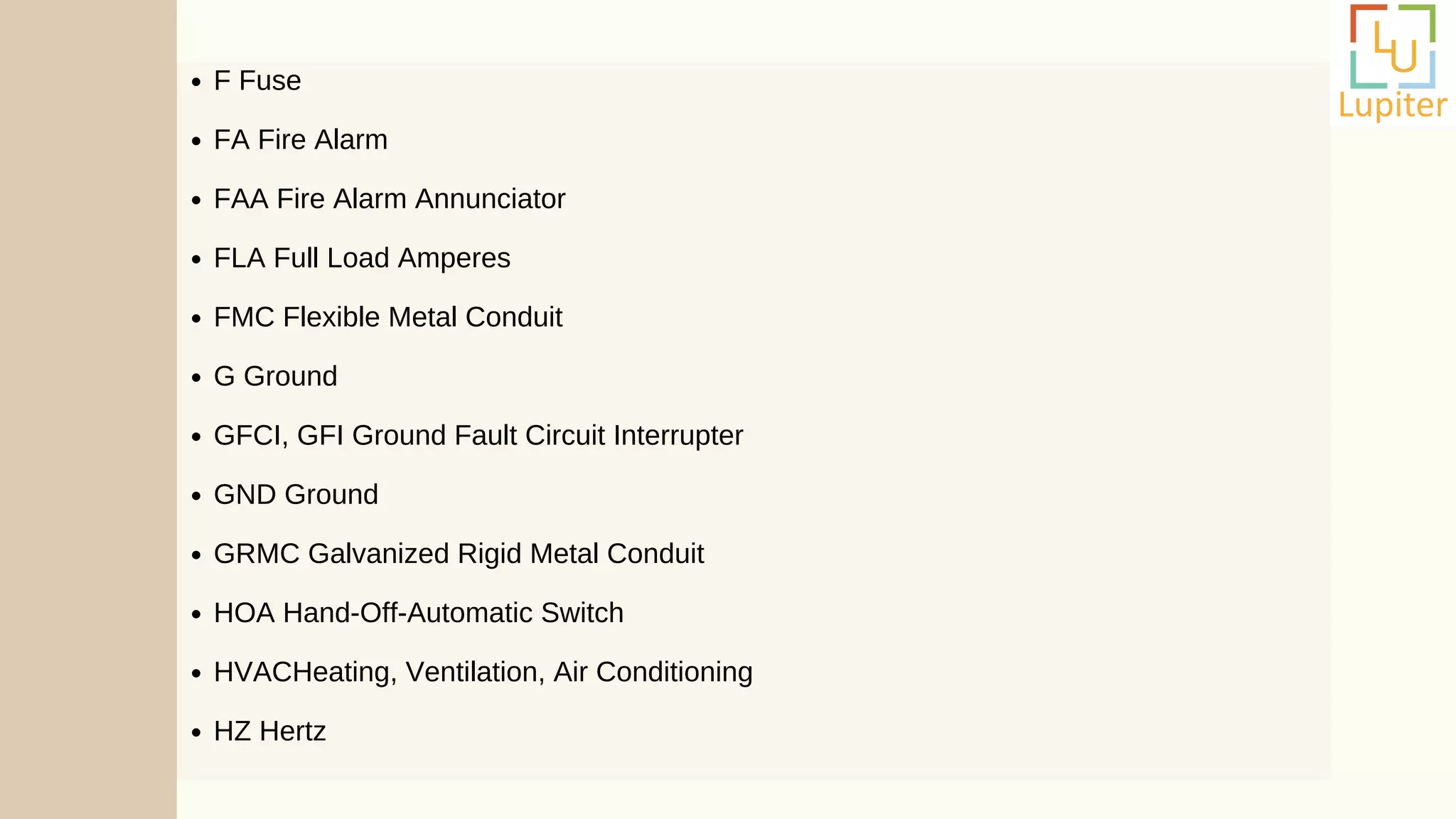Electrical abbreviations | PDF