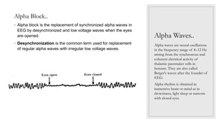 Electrical activity of the brain | PPTX