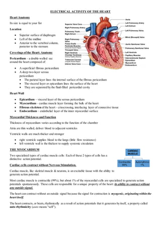 Electrical activity of the heart | DOCX