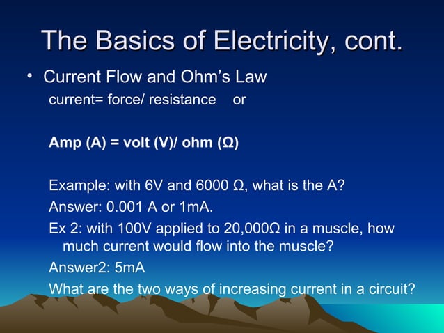 Electrical Agents | PPT