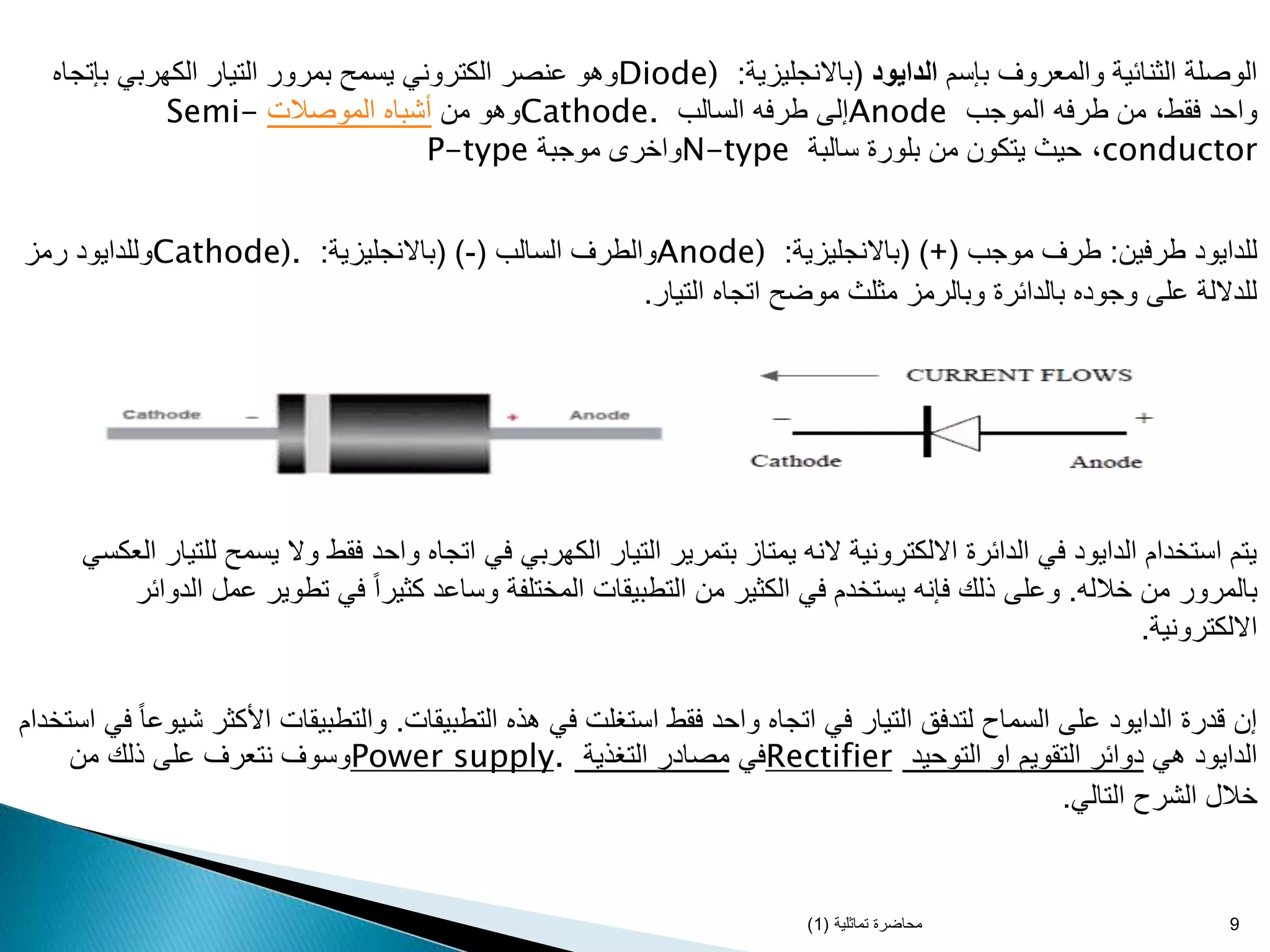 Diode and Transistor in Electronics and Electrical Circuits | PPT