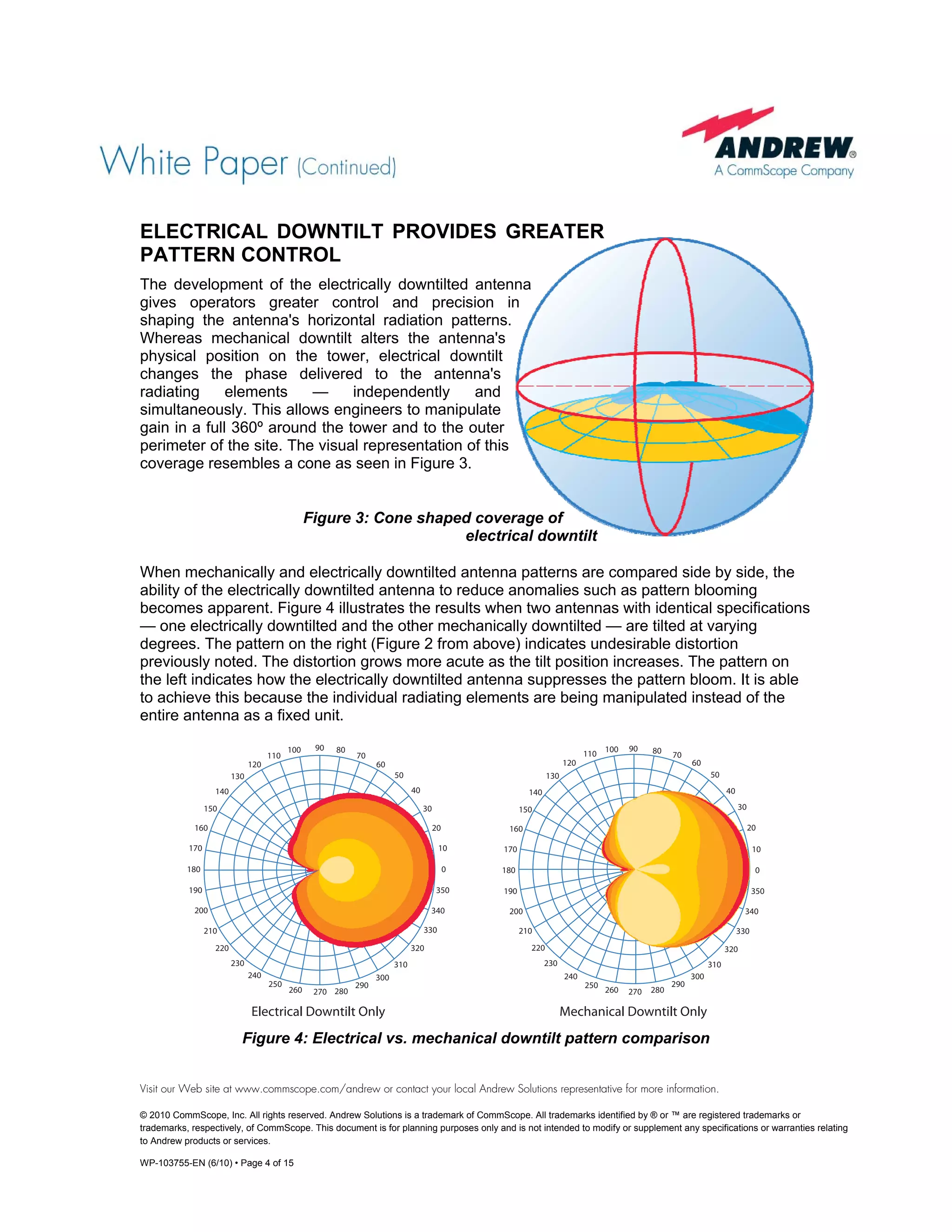 Electrical and mechanical_downtilt_effect_on_pattern_performance | PDF