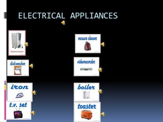 Electrical appliances project | PPTX