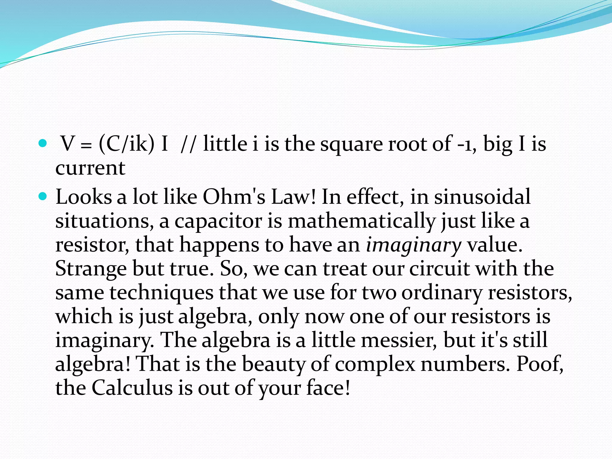 application of complex numbers | PPTX